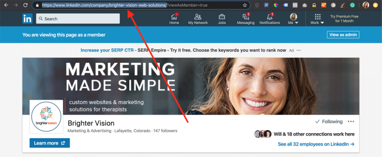 How Do I Find the URL for My LinkedIn Page? – Brighter Vision Knowledge ...